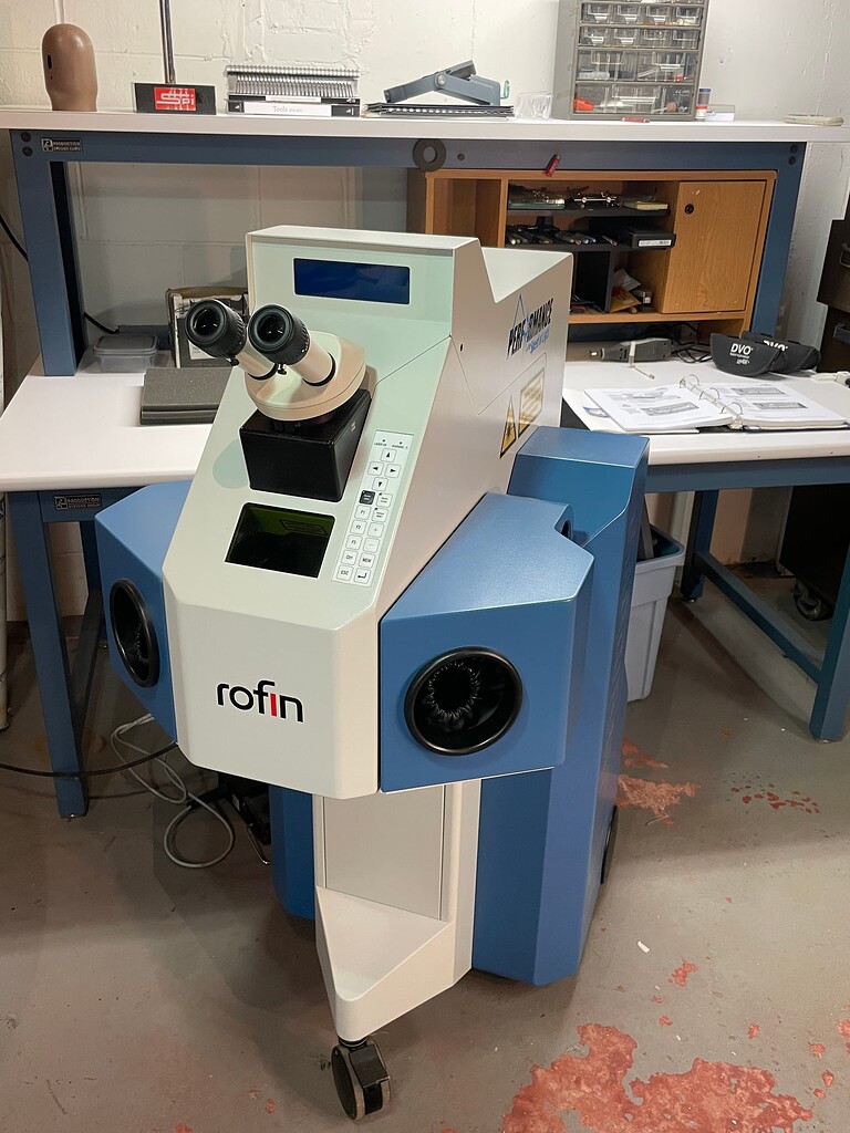Rofin Laser Welder - Jewelry Discussion - Ganoksin Orchid Jewelry Forum ...