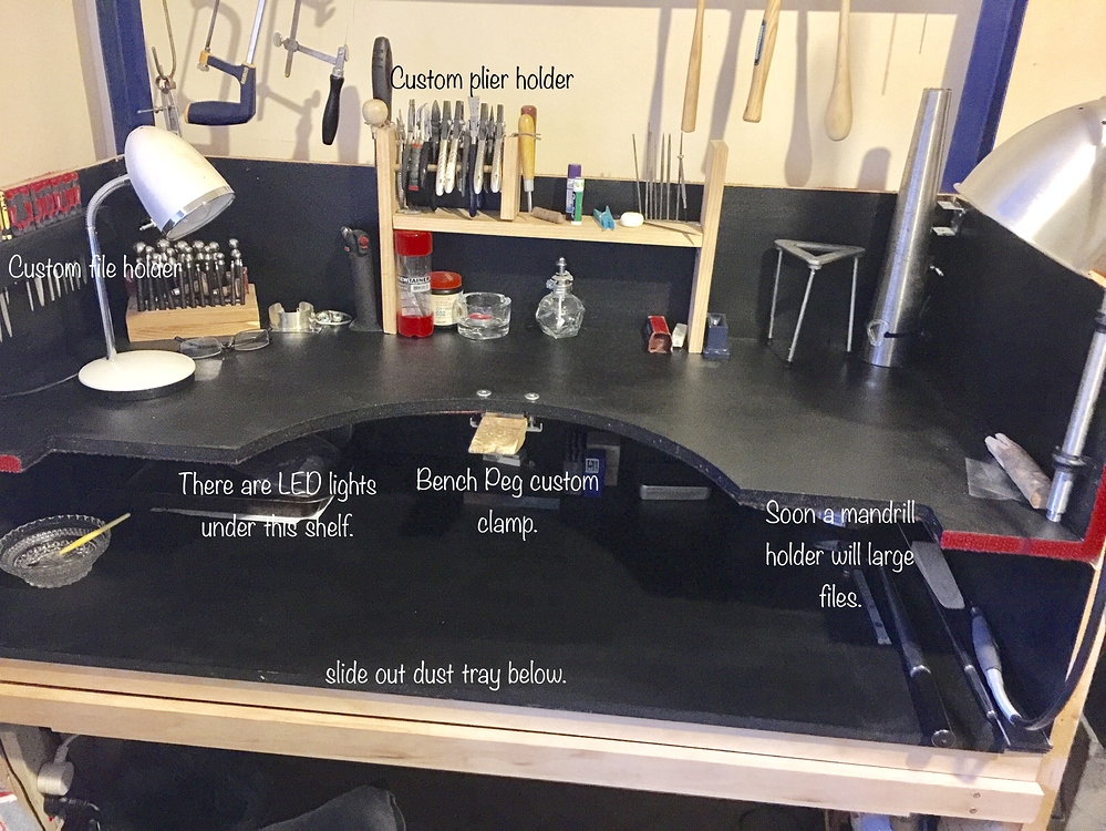 My new set up - Bench Exchange - Ganoksin Orchid Jewelry Forum ...