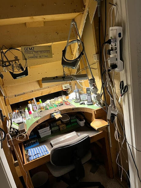 My bench in a Dutch Attic - Bench Exchange - Ganoksin Orchid Jewelry ...