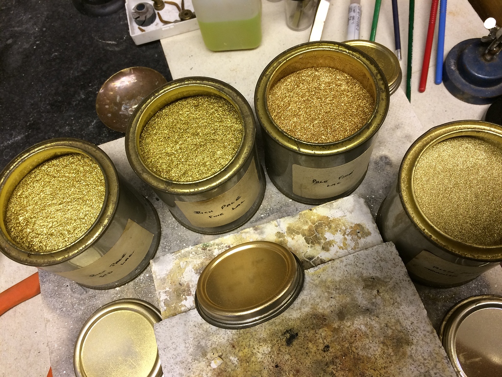 Gold powder application - Jewelry Discussion - Ganoksin Orchid Jewelry ...